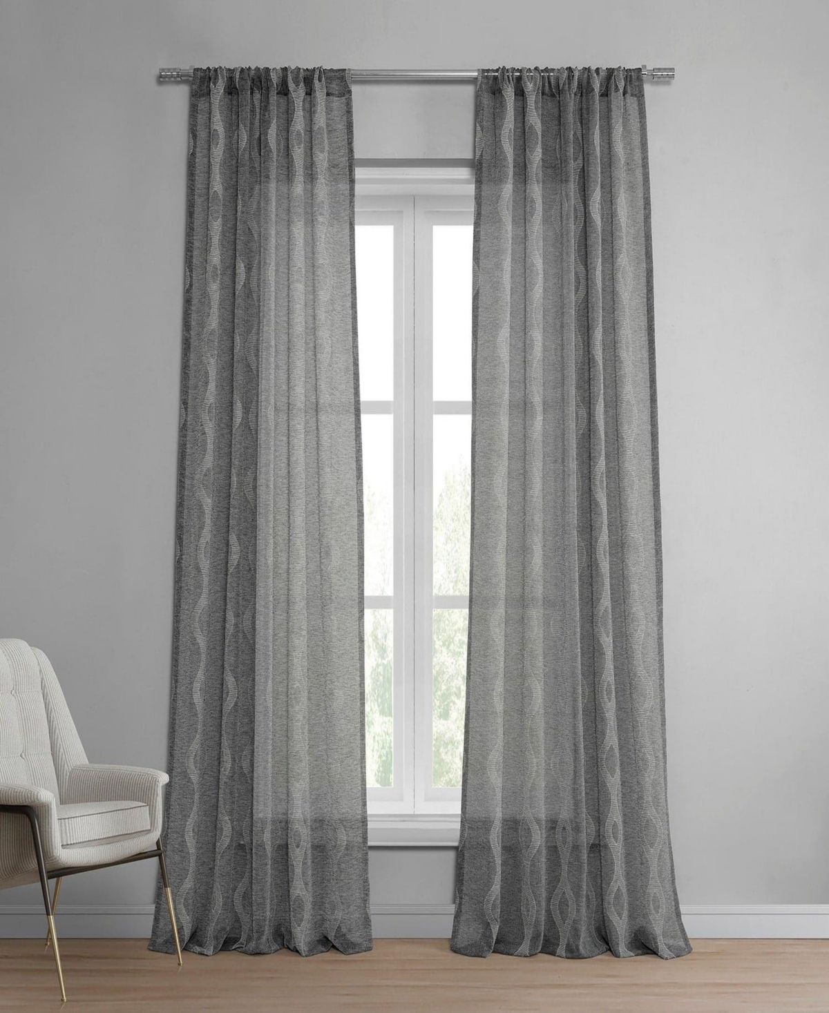 Click here for Half Price Drapes Vega Striped Patterned Faux Line... prices