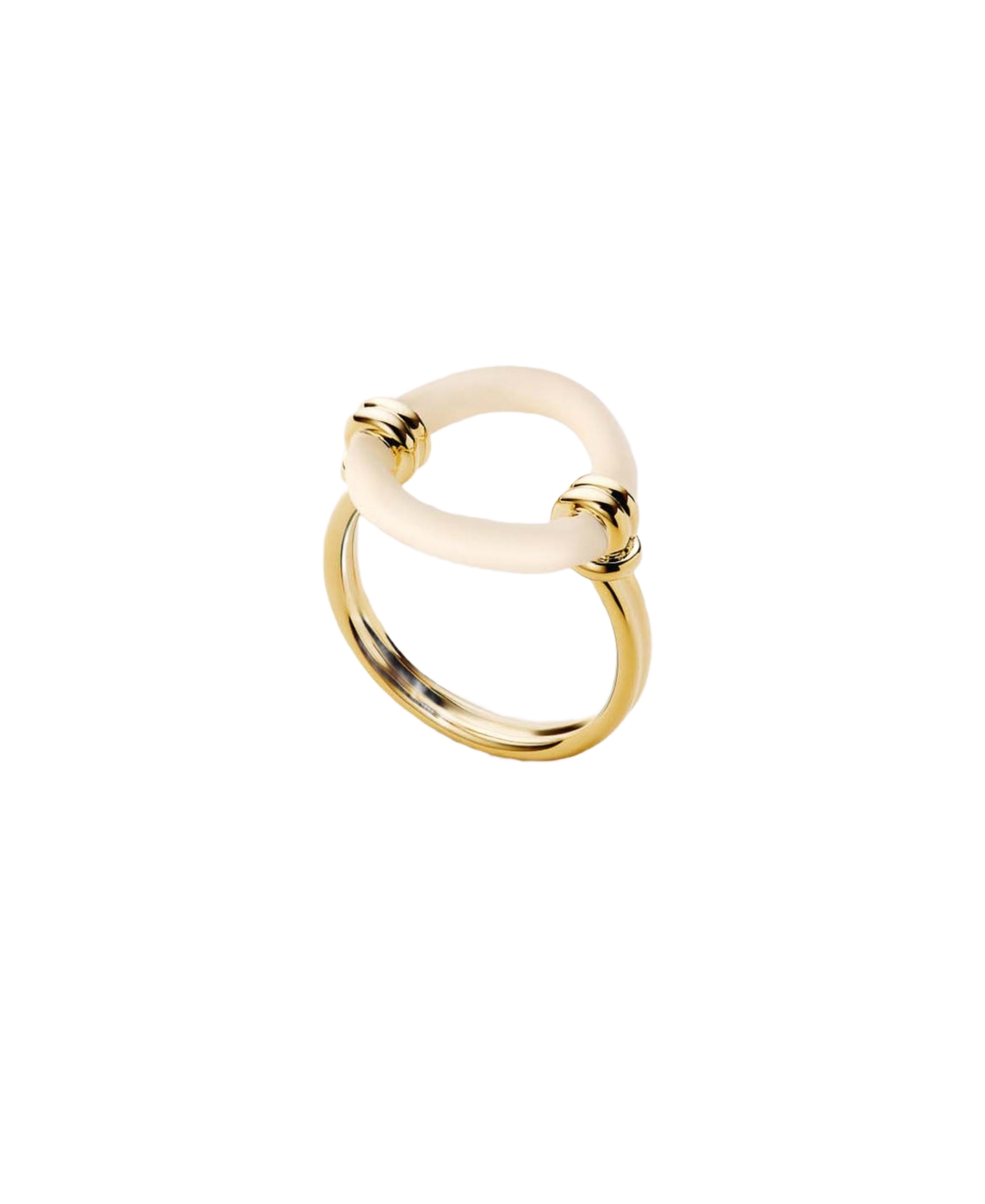 Click here for Ana Luisa Remi 14k Gold-Plated White Statement Rin... prices