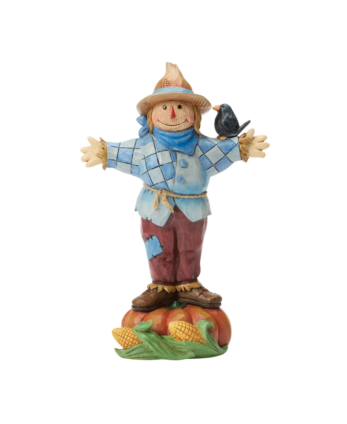 Click here for Jim Shore Halloween Scarecrow Standing on Pumpkin... prices