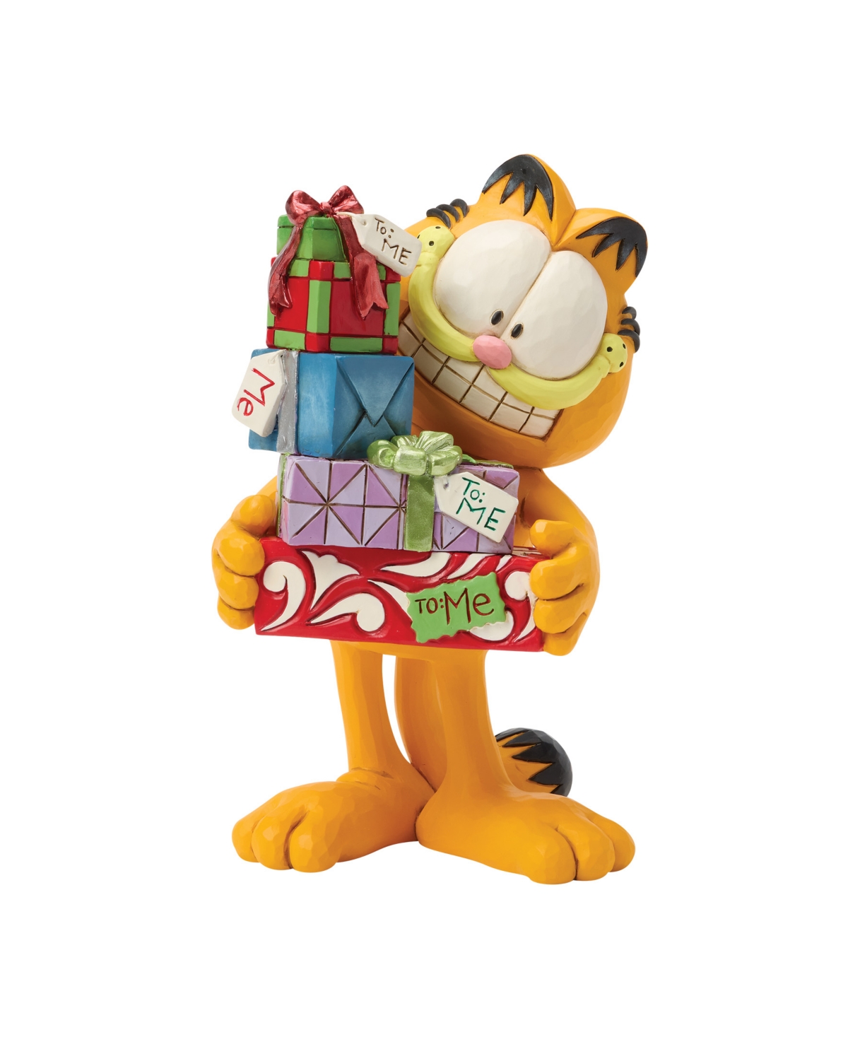 Click here for Jim Shore Garfield with Stack of Presents Figurine... prices