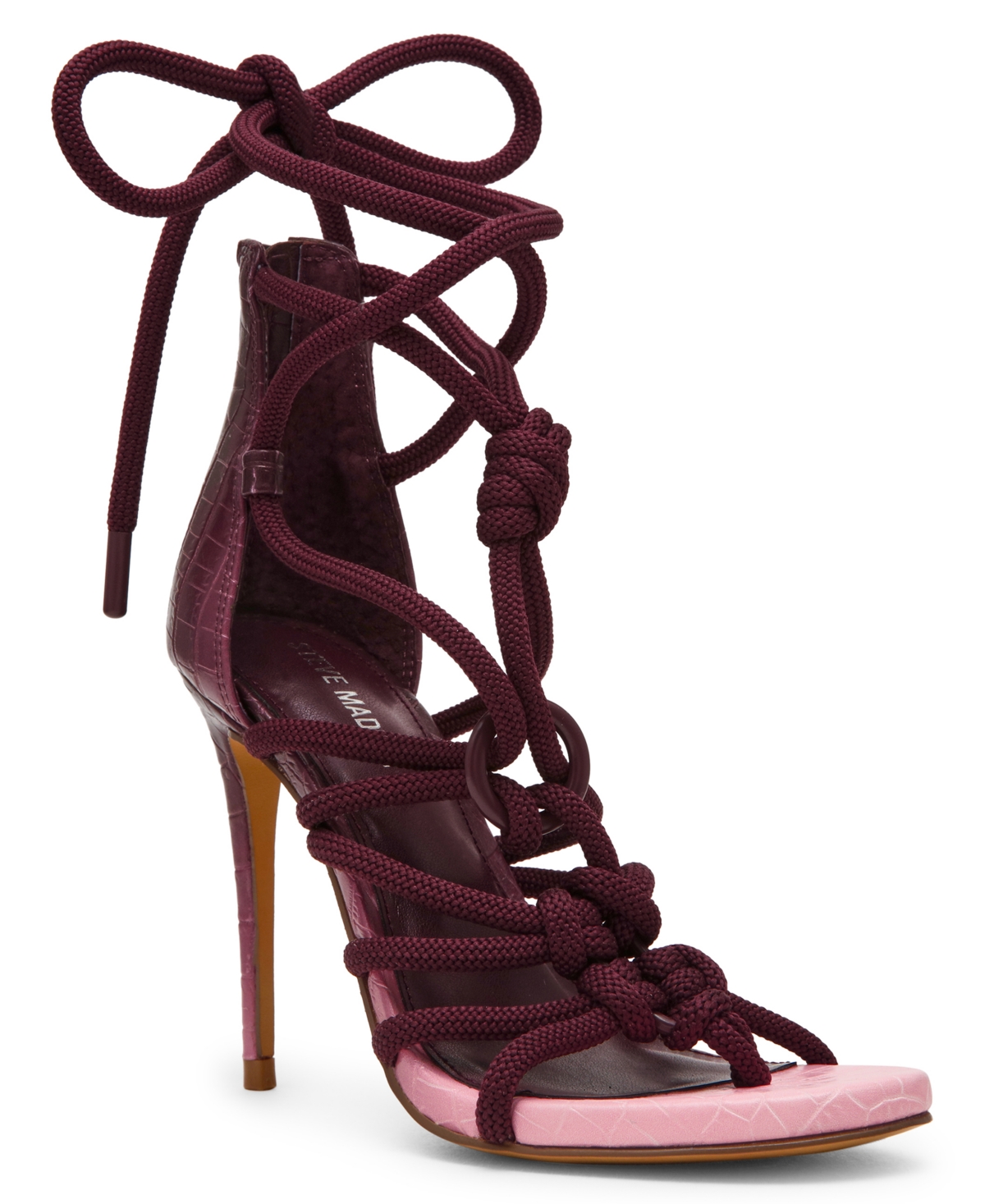 Click here for Steve Madden Womens Catnyss Lace-Up Caged Rope Dre... prices