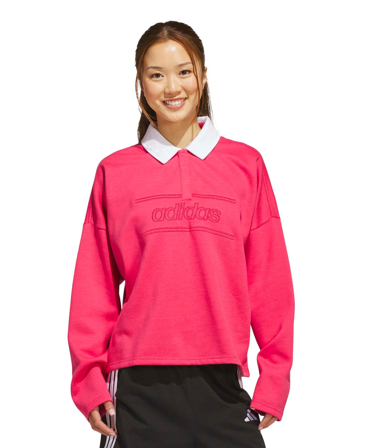 Click here for adidas Womens Elevated Everyday V-Neck Graphic Swe... prices