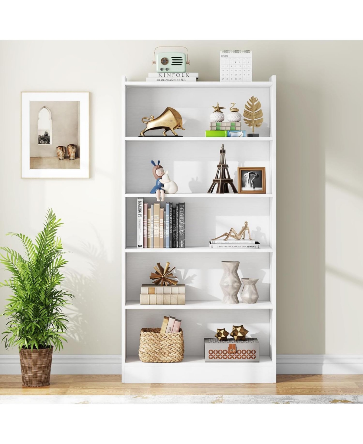 Click here for Tribesigns 71-inch Tall Bookcase  Modern 6-Tier Li... prices