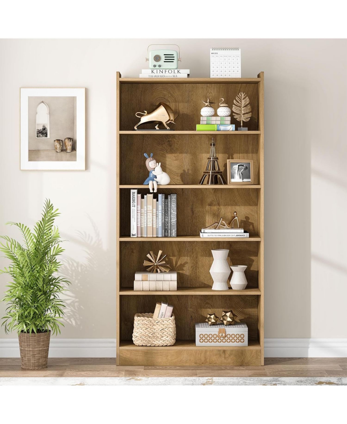 Click here for Tribesigns 71-inch Tall Bookcase  Modern 6-Tier Li... prices