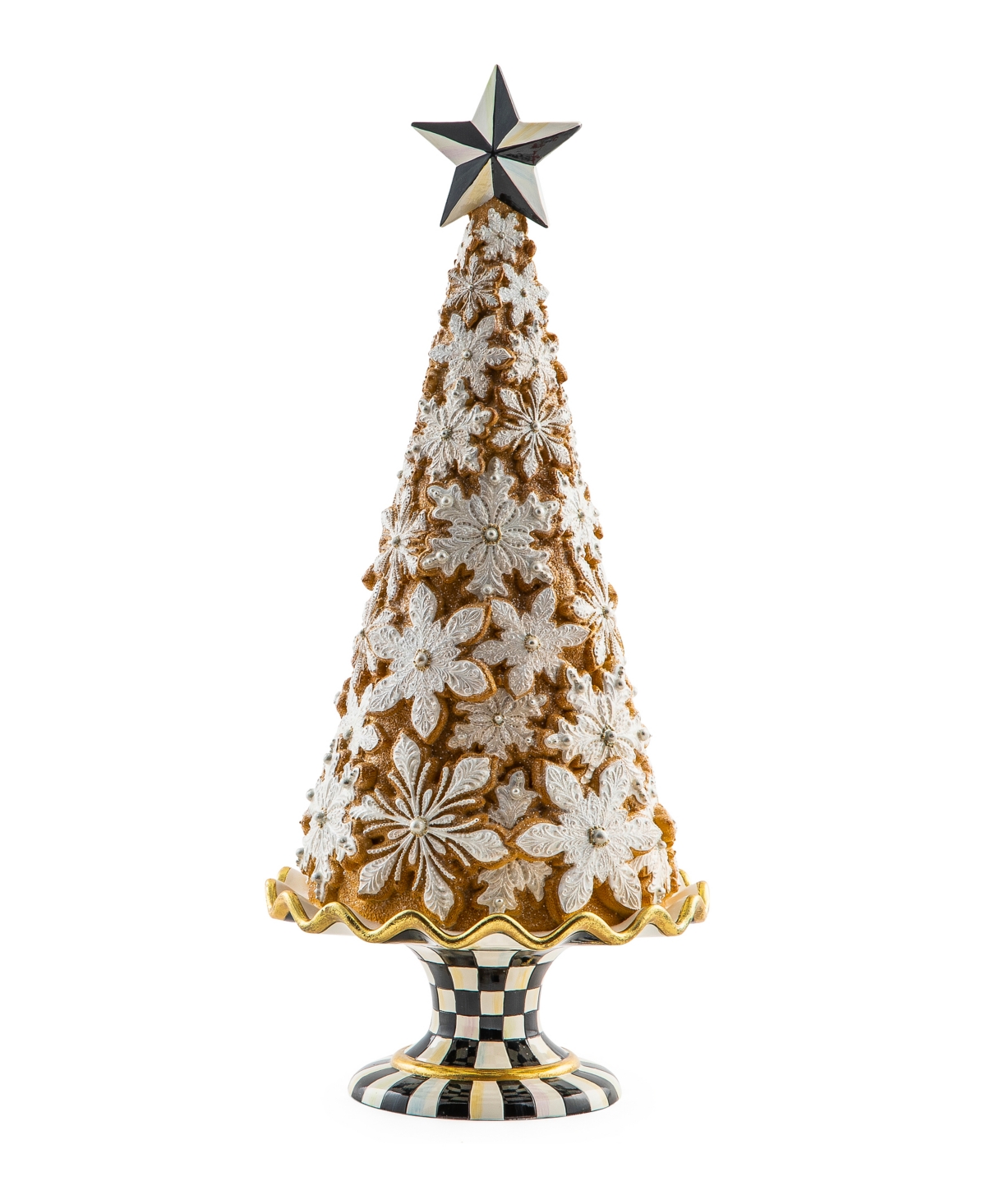 Click here for MacKenzie-Childs Gingerbread Snowflake Tree - Mult... prices