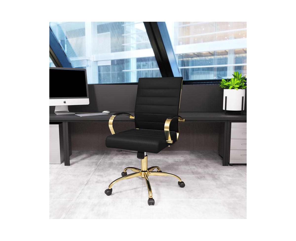 Click here for LeisureMod (Set of 2) Benmar Leather Office Chair... prices