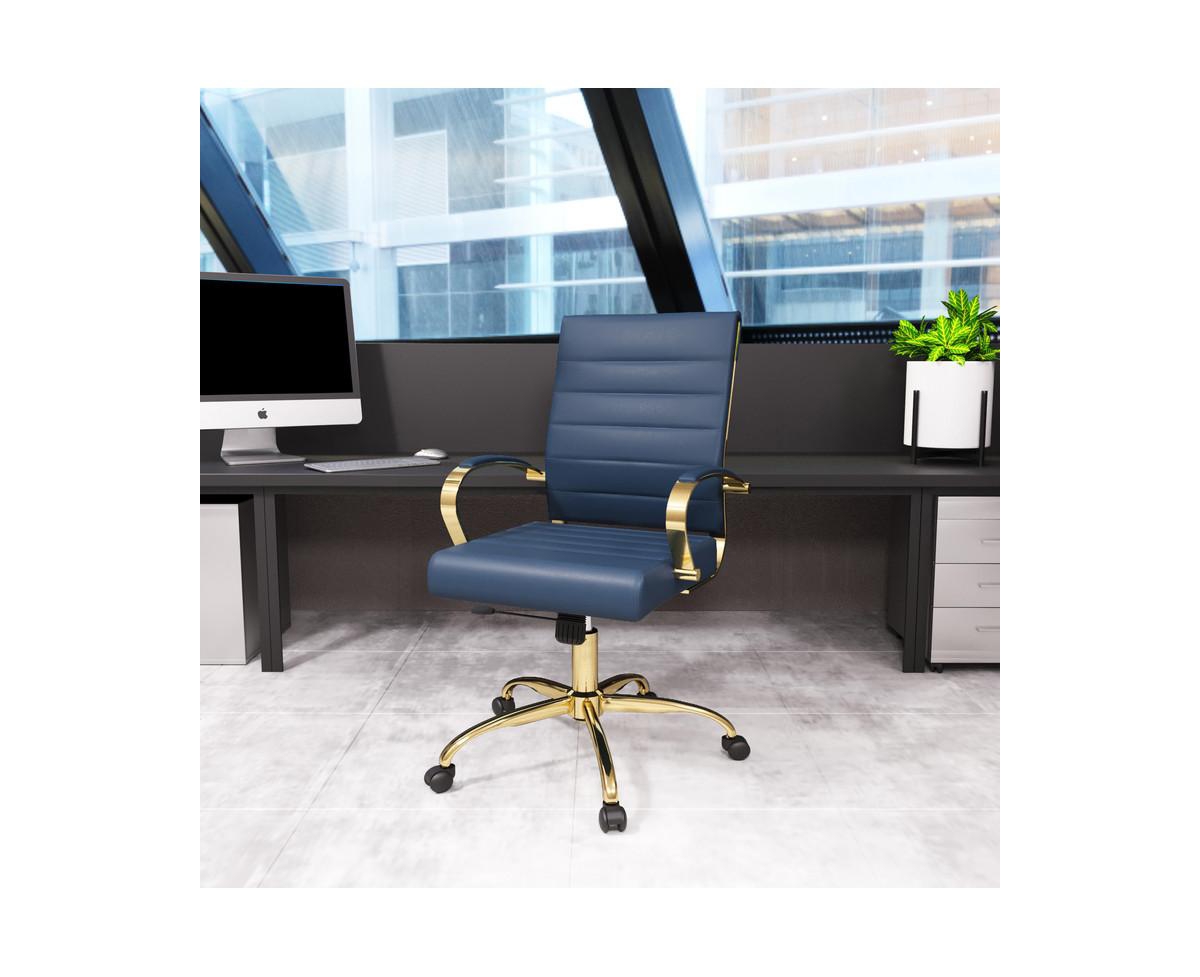 Click here for LeisureMod (Set of 2) Benmar Leather Office Chair... prices