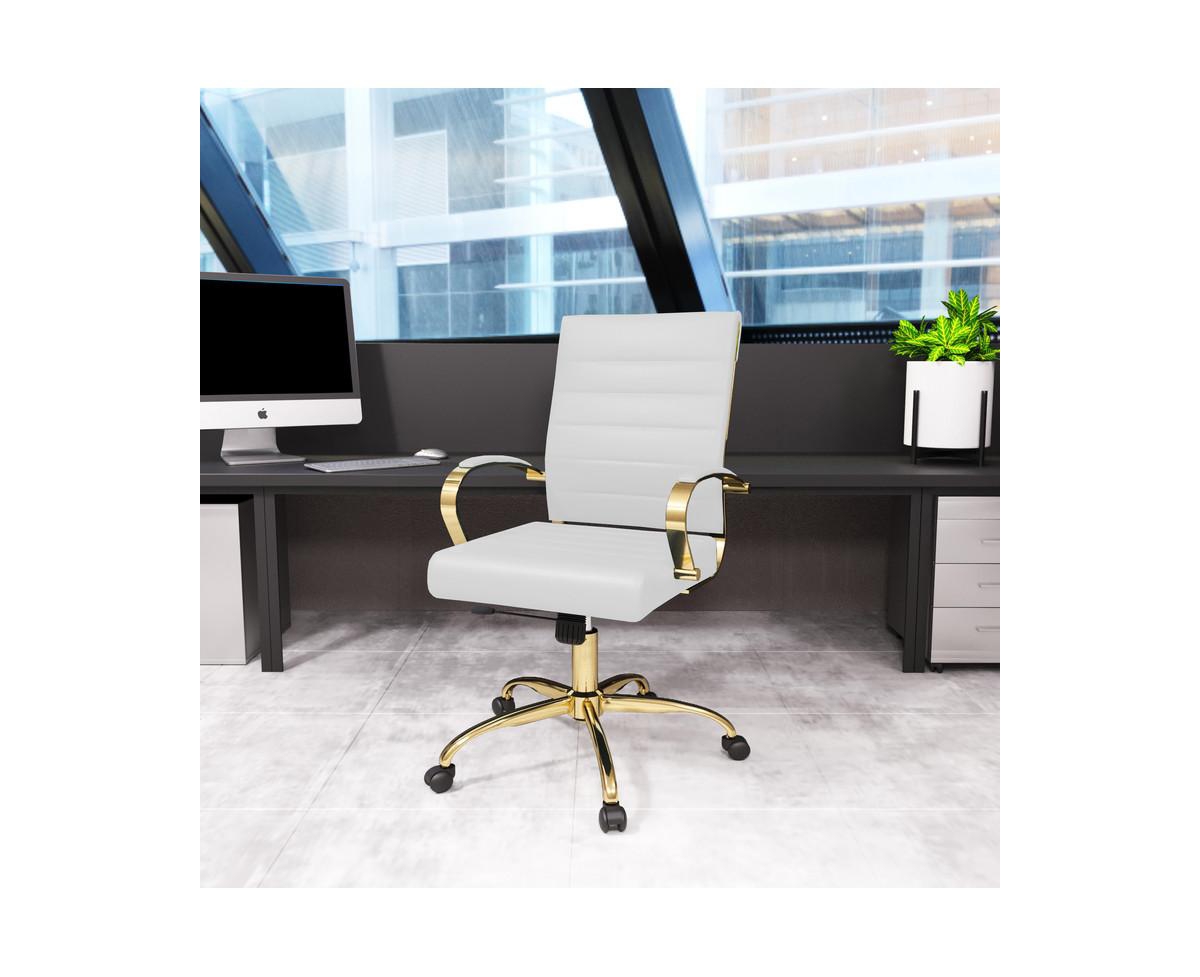 Click here for LeisureMod (Set of 2) Benmar Leather Office Chair... prices
