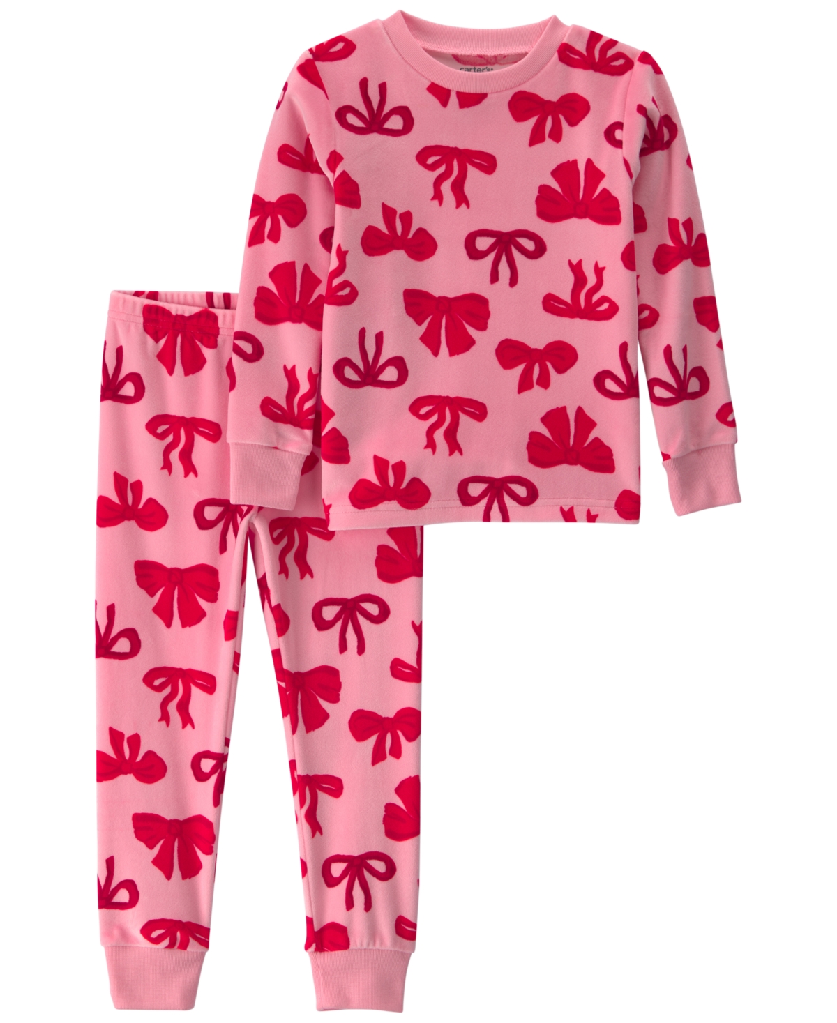 Click here for Carters Toddler Girls 2T-5T Dreamplush Bow-Print S... prices