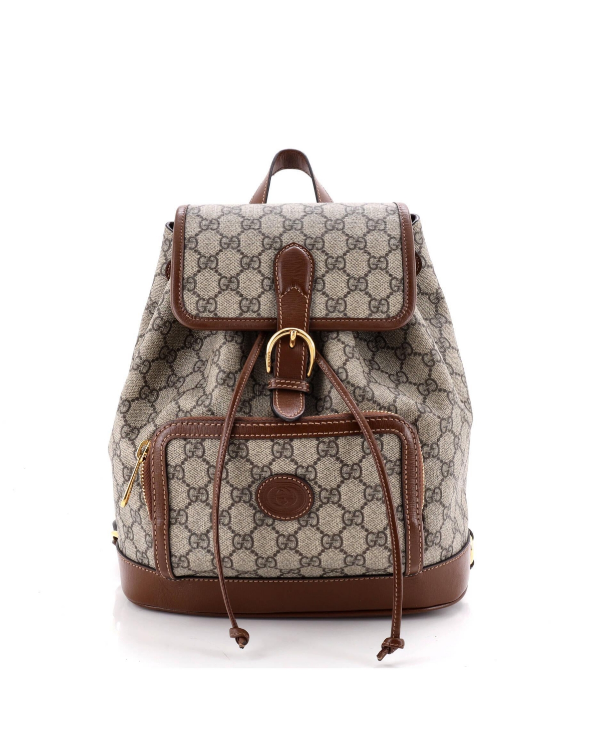 Click here for Pre-Owned Gucci Small Interlocking G Patch Drawstr... prices