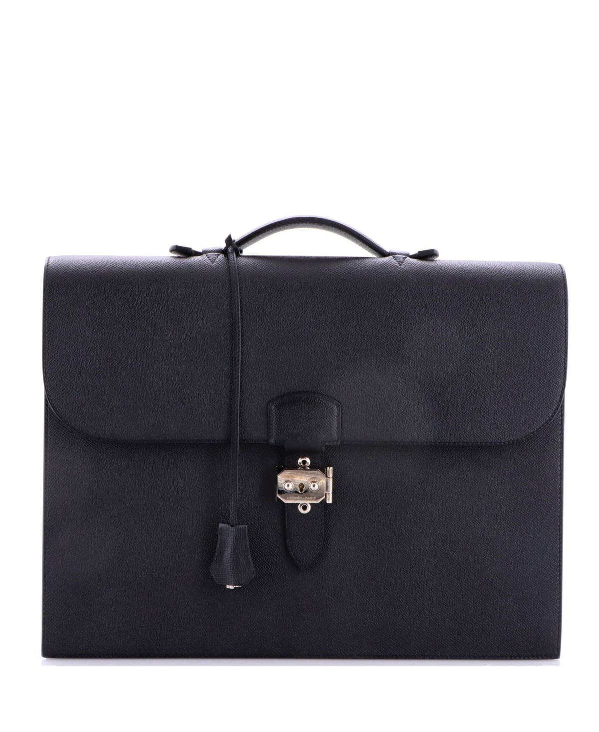 Click here for Pre-Owned Hermes 38 Sac a Depeches Bag Epsom - Bla... prices