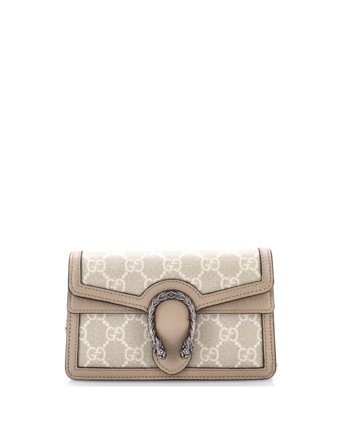 Click here for Pre-Owned Gucci Super Mini Dionysus Bag Gg Coated... prices