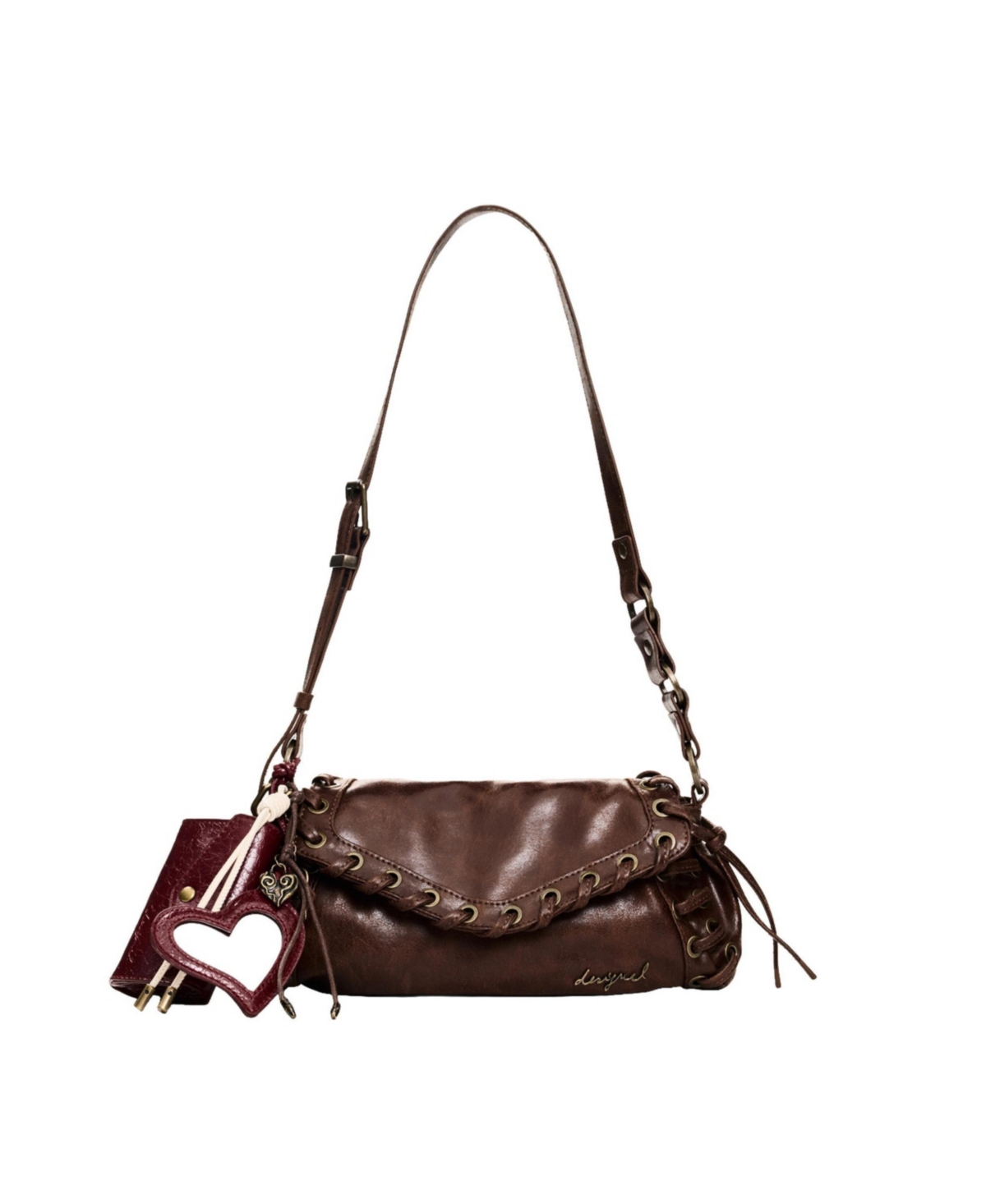 Click here for Desigual Womens Small quilted bag - Dark brown prices