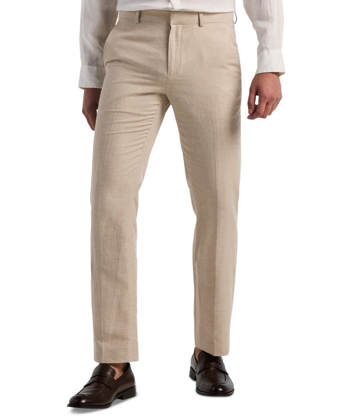 Click here for Perry Ellis Mens Classic-Fit Linen Blend Herringbo... prices