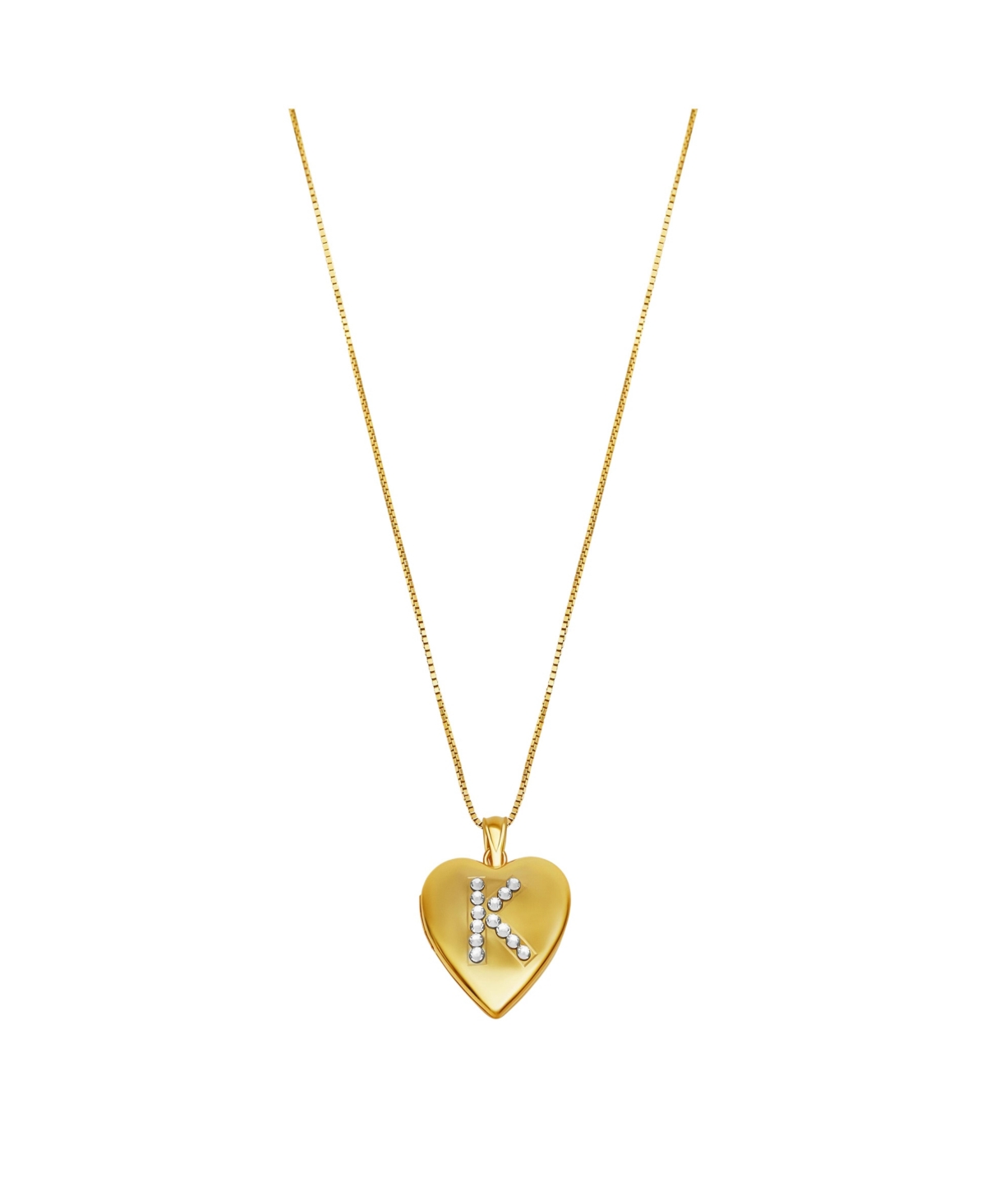 Click here for The M Jewelers Initial Locket Necklace - K prices