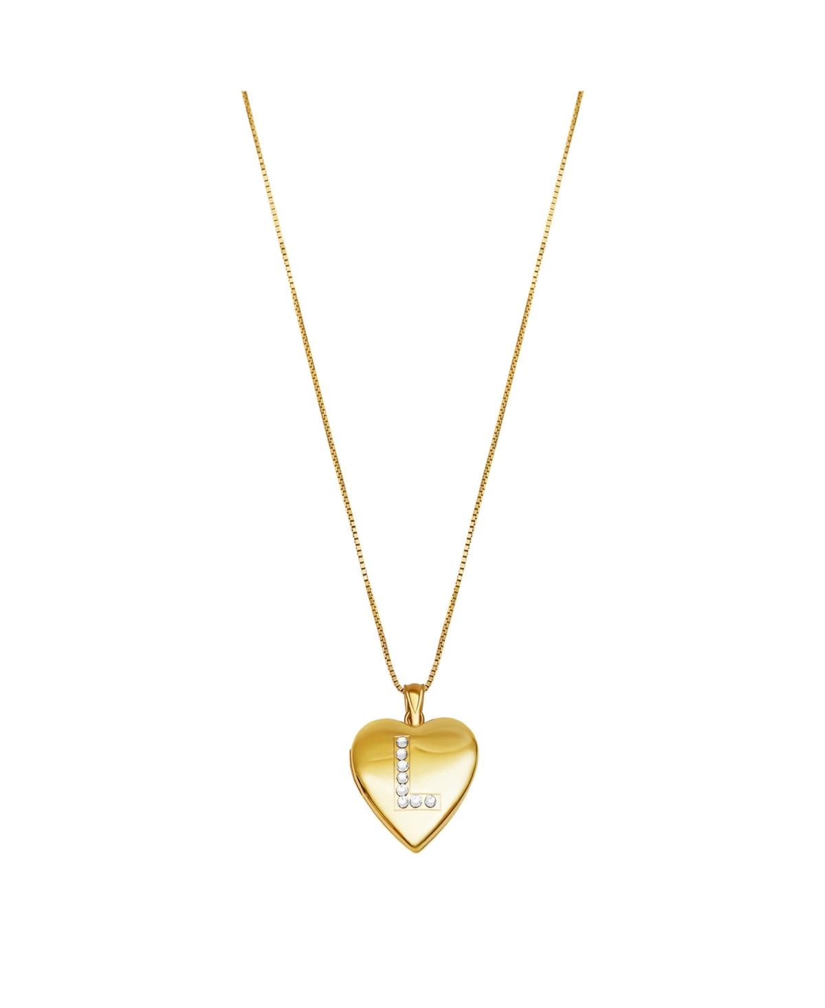 Click here for The M Jewelers Initial Locket Necklace - L prices