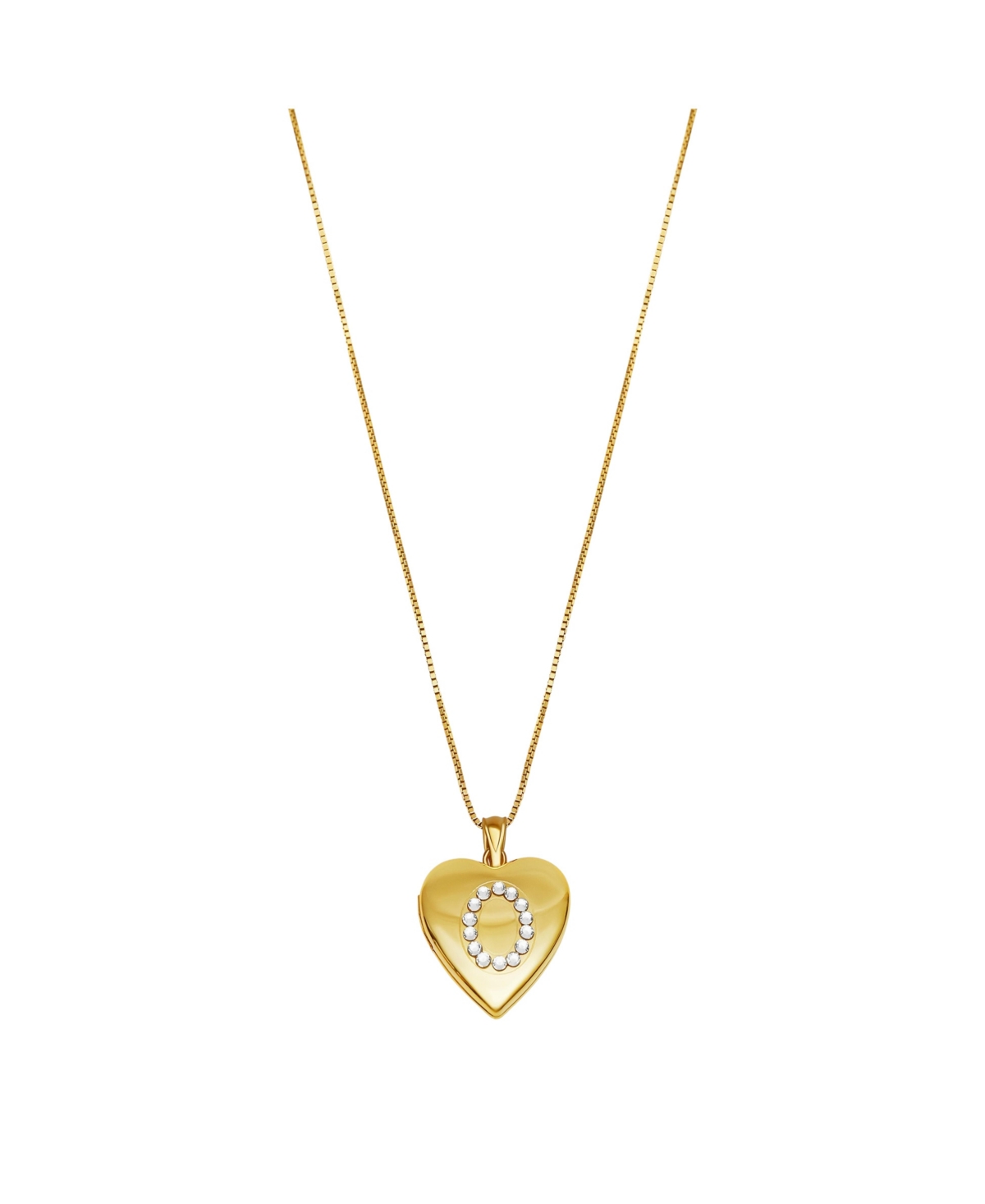 Click here for The M Jewelers Initial Locket Necklace - O prices