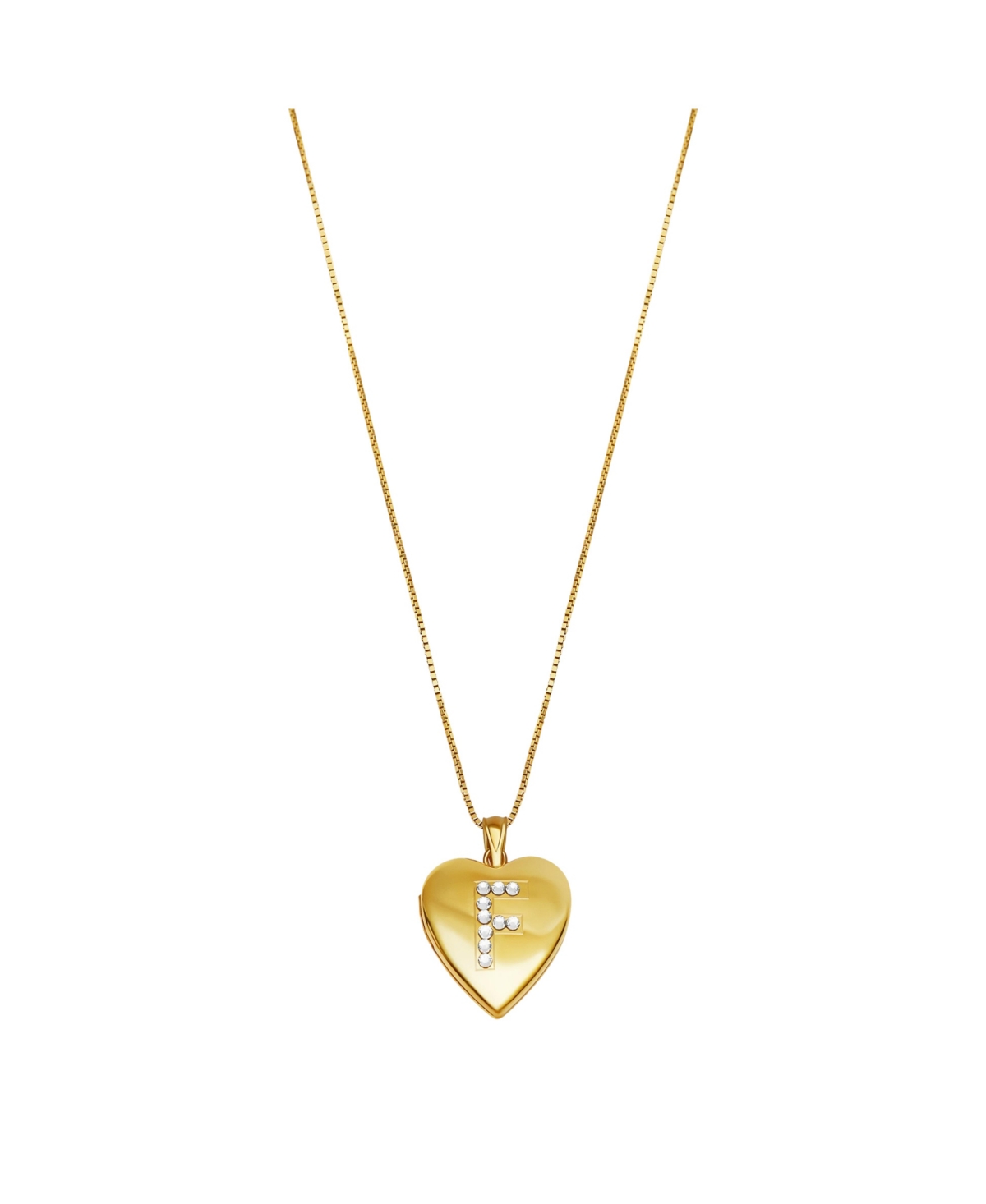 Click here for The M Jewelers Initial Locket Necklace - F prices