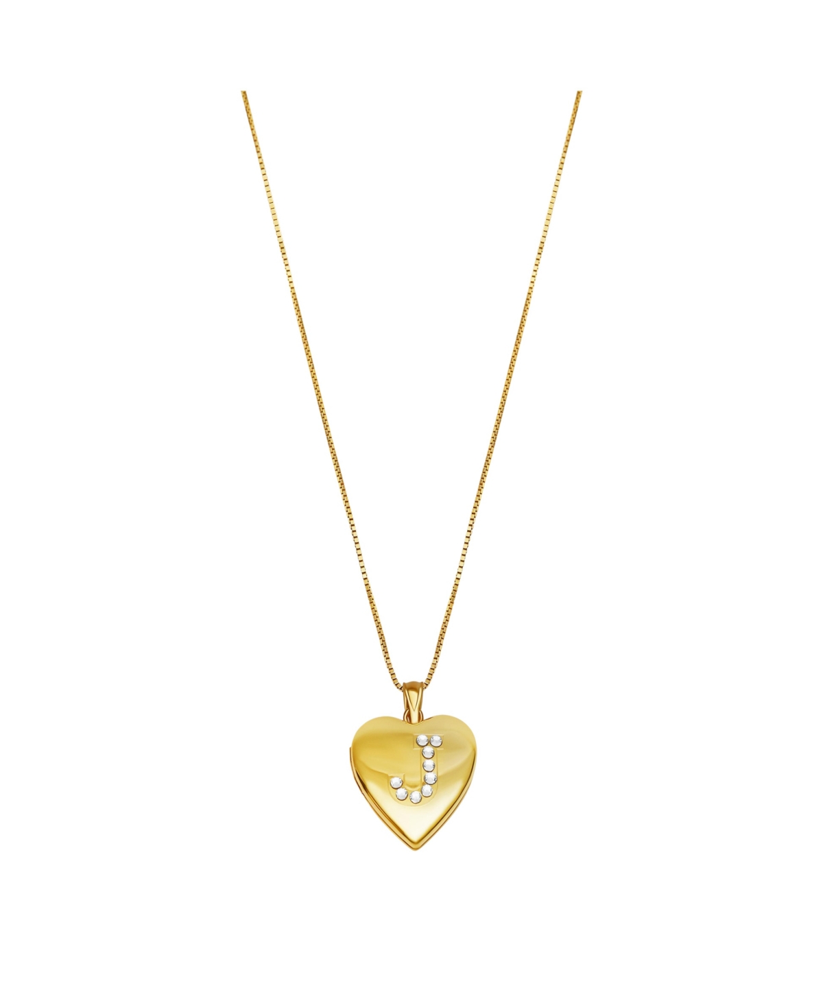 Click here for The M Jewelers Initial Locket Necklace - J prices
