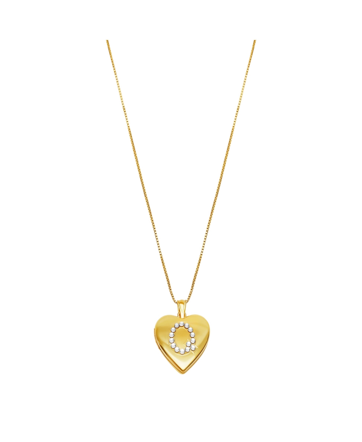 Click here for The M Jewelers Initial Locket Necklace - Q prices