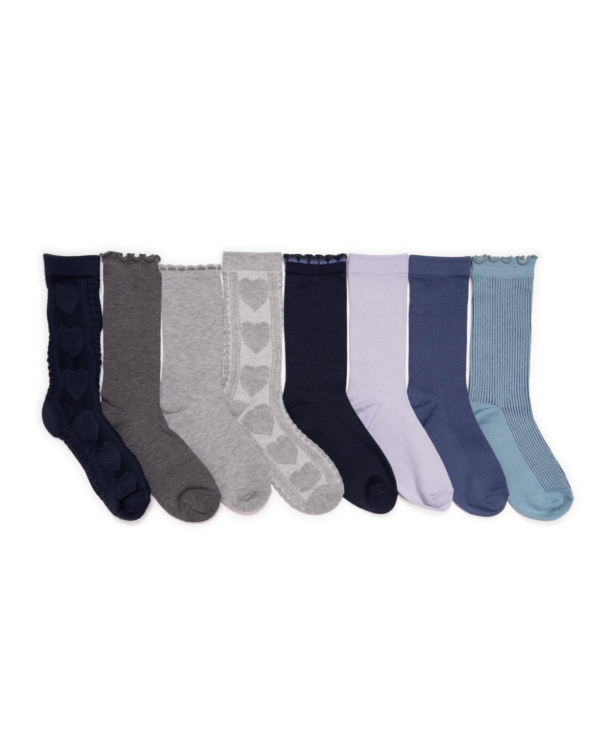 Click here for Muk Luks Womens 8 pair Pack Whisper Soft Crew Sock... prices