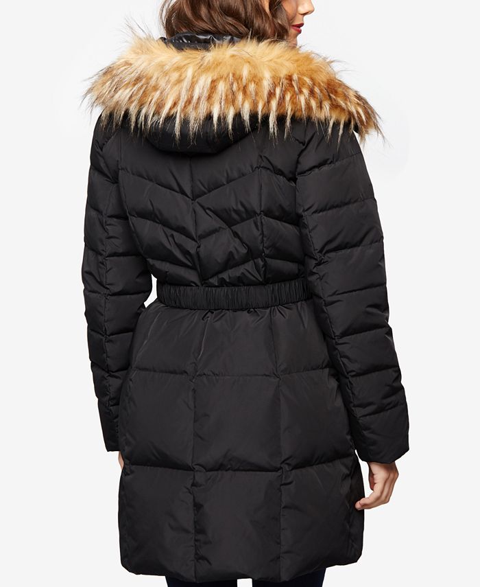 A Pea in the Pod Maternity Belted Quilted Puffer Coat - Macy's