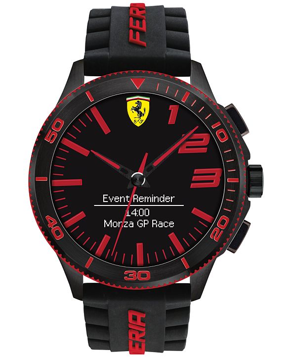 Ferrari Men's Analog-Digital Scuderia XX Ultraveloce Black Silicone ...