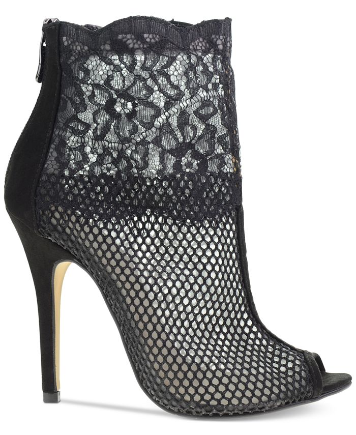 Chinese Laundry Jeopardy Mesh Lace Booties - Macy's