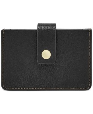 Fossil Mini Leather Tab Wallet - Macy's