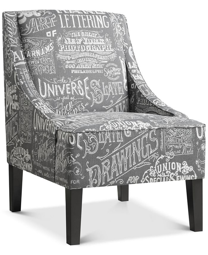 Powell Furniture Powal Upholstered Armchair, Quick Ship - Macy's