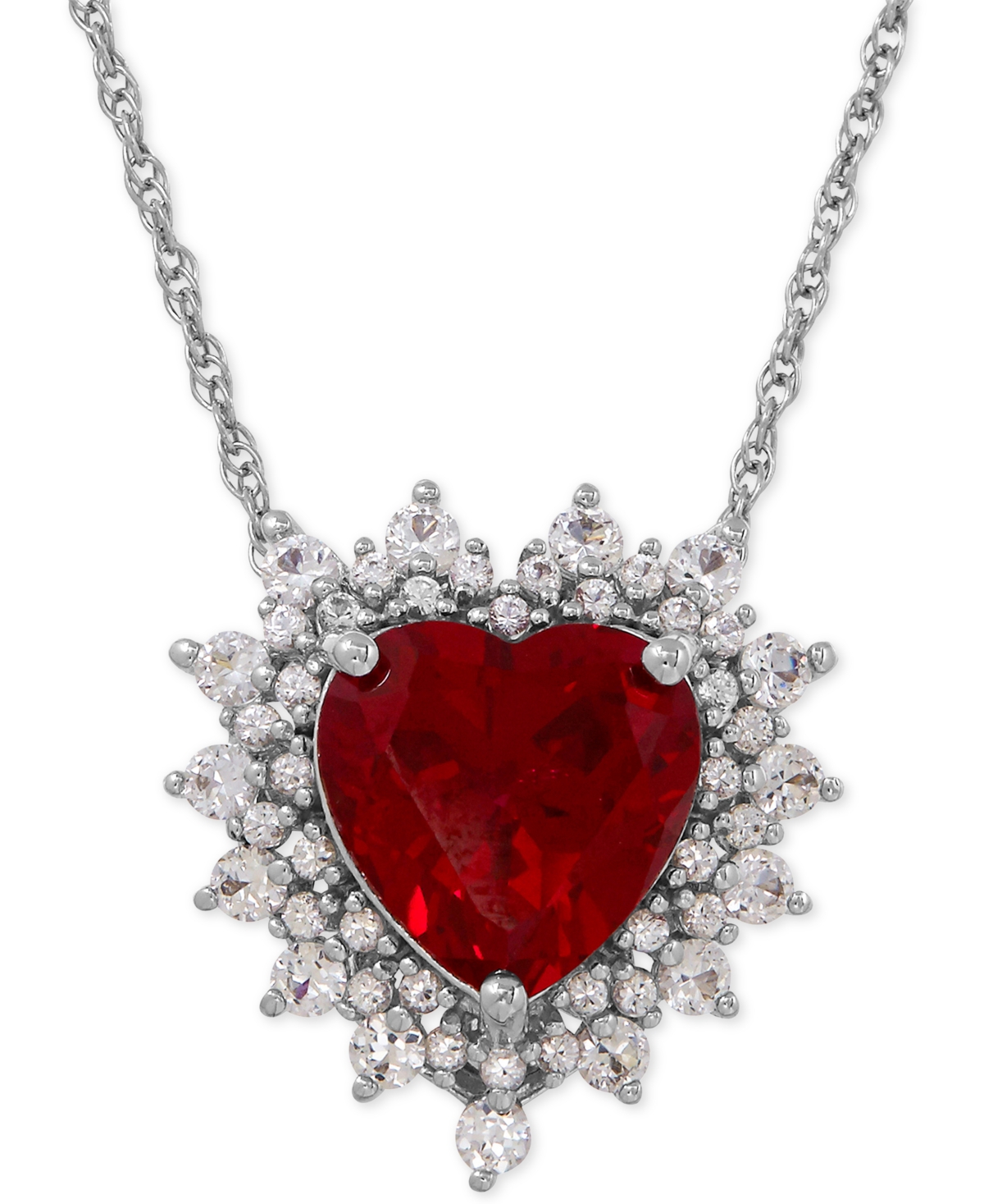 Click here for Lab-Grown Ruby (4 ct. t.w.) and White Sapphire (1... prices