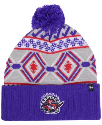 '47 Brand Toronto Raptors Hardwood Classic Up North Knit Hat - Macy's