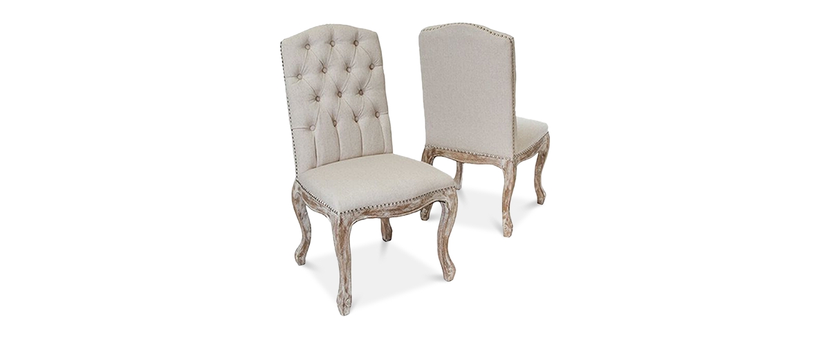 Click here for Palen Tufted Hardwood Dining Chairs  Set of 2 - Be... prices