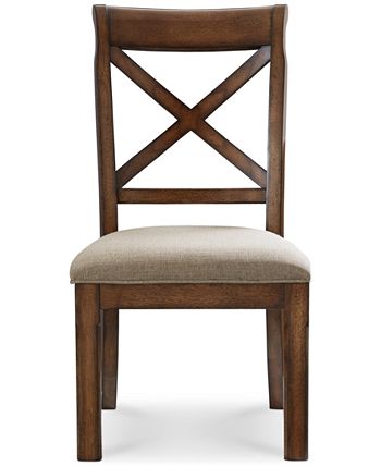 Furniture Closeout! Mandara X-Back Side Chair - Macy's