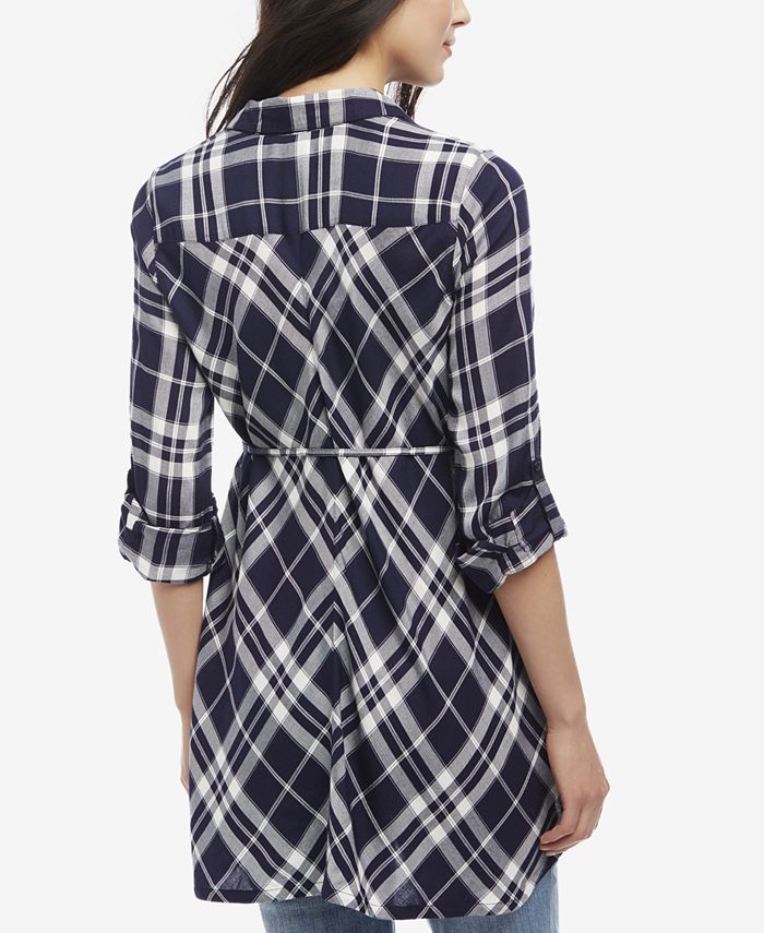 Motherhood Maternity Plaid Blouse - Macy's
