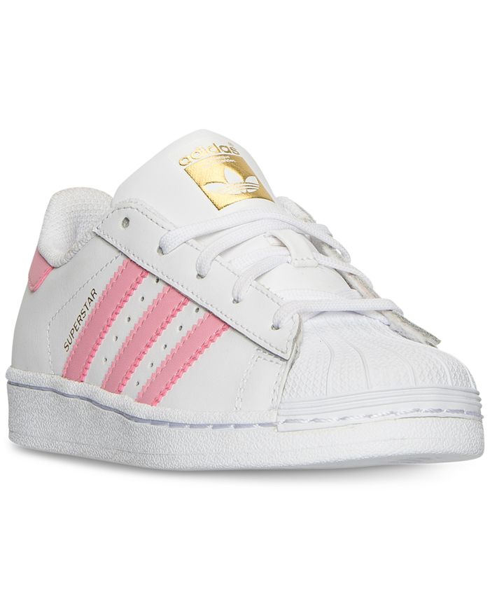adidas Little Girls' Originals Superstar Sneakers from Finish Line - Macy's