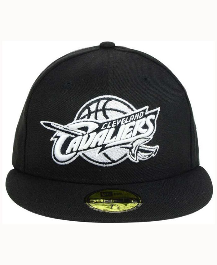 New Era Cleveland Cavaliers Black White 59FIFTY Cap - Macy's
