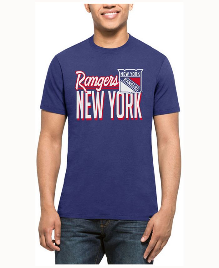 '47 Brand Men's New York Rangers Script Splitter T-Shirt - Macy's