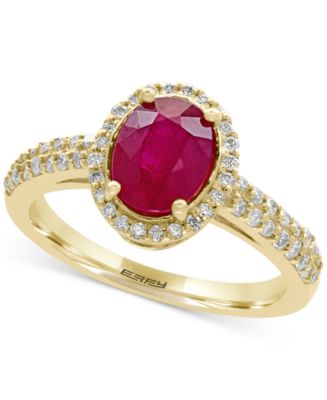 EFFY® Amoré Ruby (1-3/8 ct. t.w.) and Diamond (1/3 ct. t.w.) Ring in ...