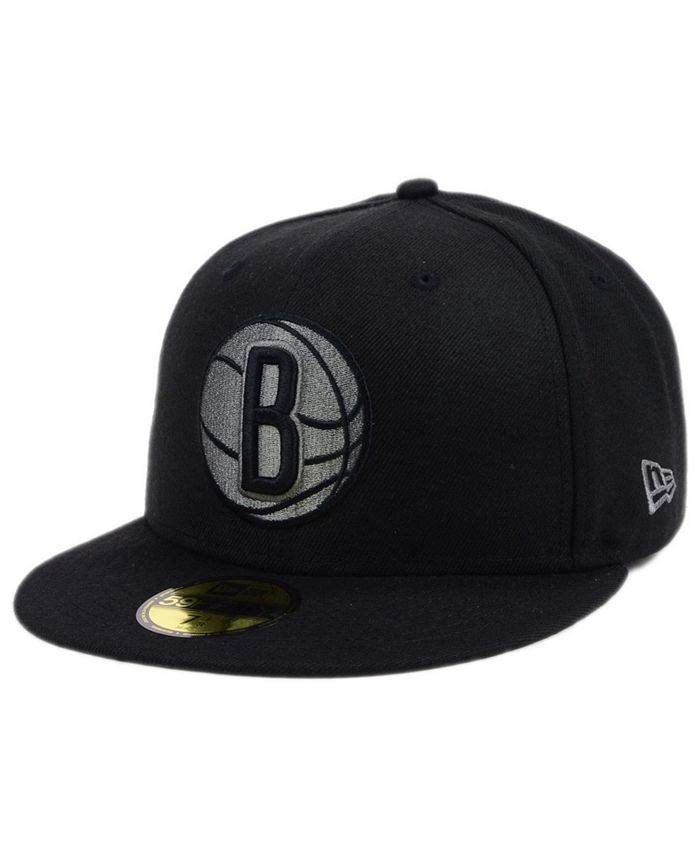New Era Brooklyn Nets Black Graph 59FIFTY Cap - Macy's