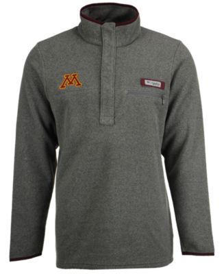 Columbia Men's Minnesota Golden Gophers Harborside Fleece Pullover - Macy's