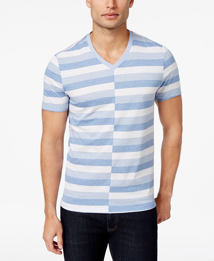 INC International Concepts I.N.C. Men's Alternating Striped T-Shirt ...