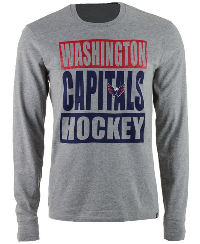 '47 Brand Men's Washington Capitals Stacked Club Long Sleeve T-Shirt ...