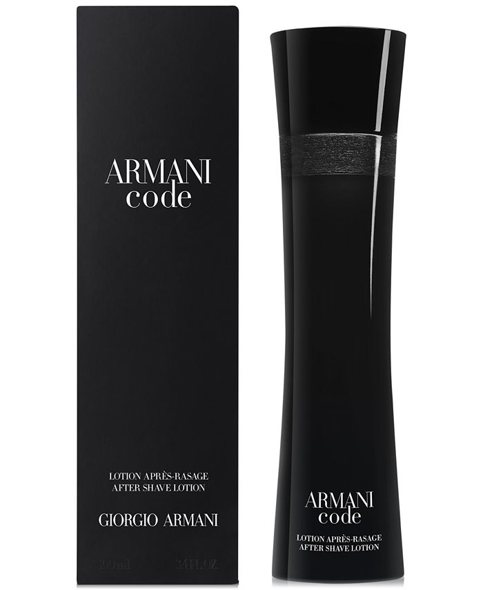 Giorgio Armani Armani Code After Shave Lotion, 3.4 oz. - Macy's