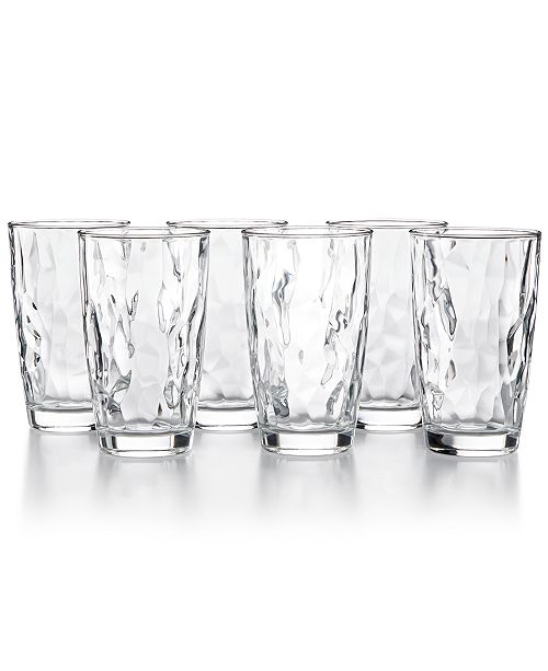Bormioli Rocco Diamond 6-Pc. Cooler Set - Glassware & Drinkware ...