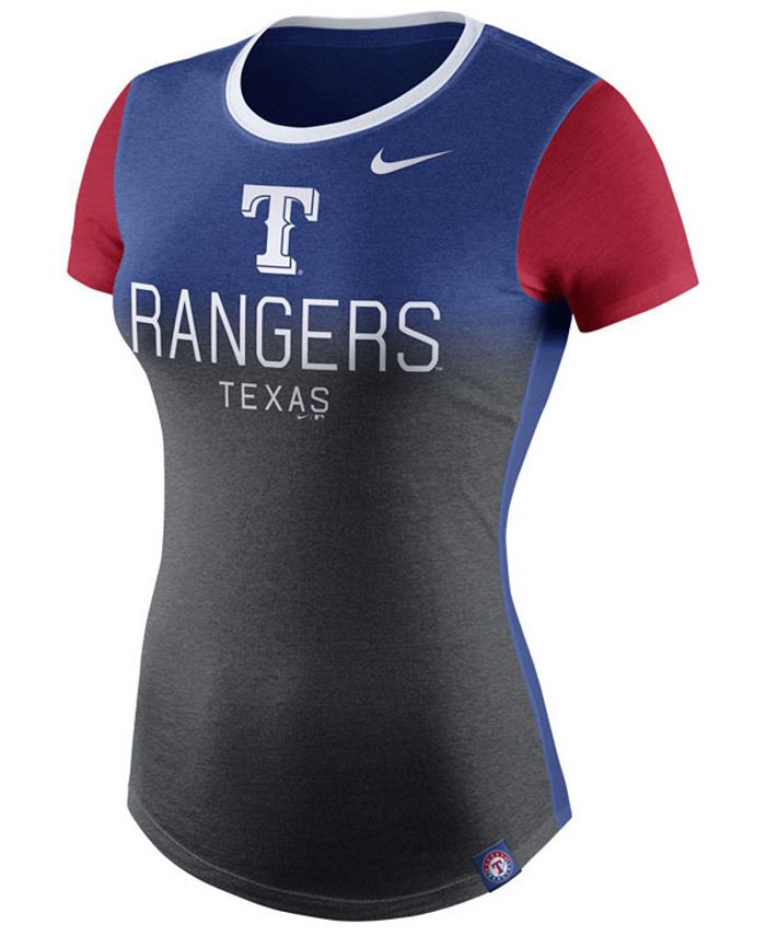 Nike Women's Texas Rangers Tri Crew T-Shirt - Macy's