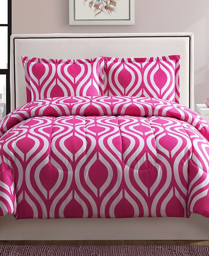 Ellison First Asia Maddox Reversible 3-Piece Full/Queen Comforter Set ...