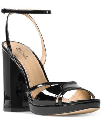 MICHAEL Michael Kors Yoonie Block-Heel Dress Sandals - Macy's