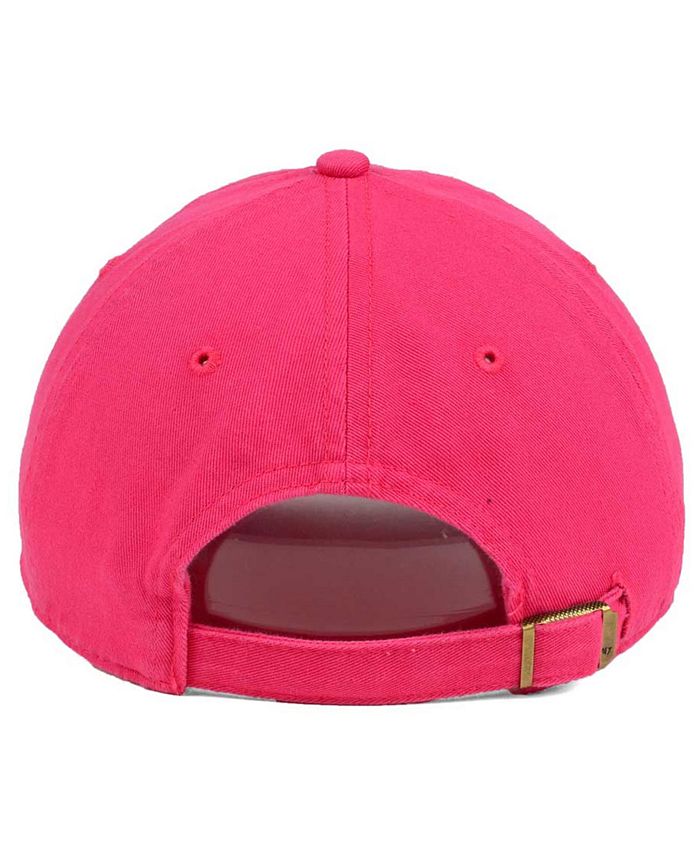 '47 Brand Women's Texas Rangers Pink/White Clean Up Cap - Macy's