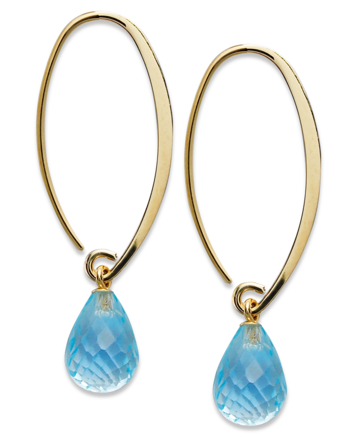 Click here for Citrine Long Hoop Earrings (6-1/2 ct. t.w.) in 14k... prices